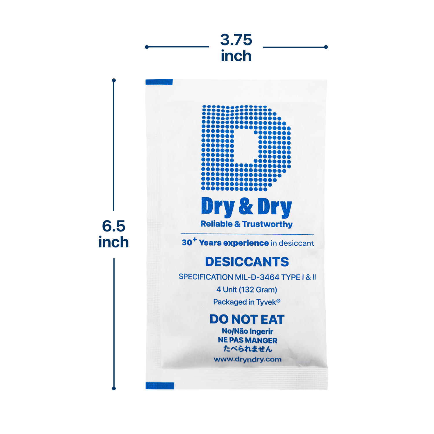 4 Unit(132 Gram) Clay Desiccants Packets