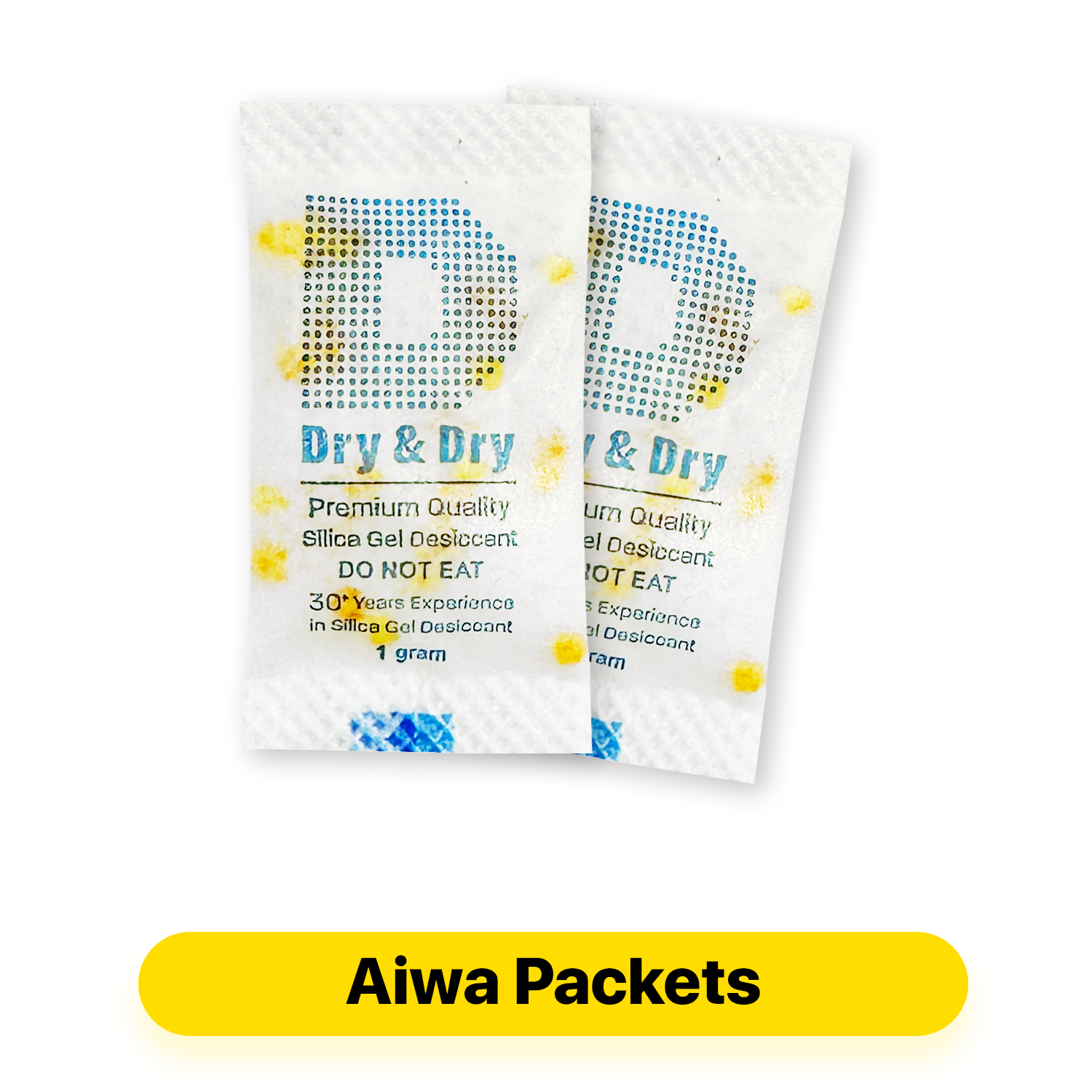 1 Gram [4,000 packets] Aiwa Orange Indicating Packets - FDA Compliant
